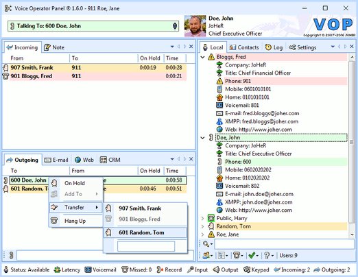 Voice Operator Panel : Professional SIP softphone for operators and ...